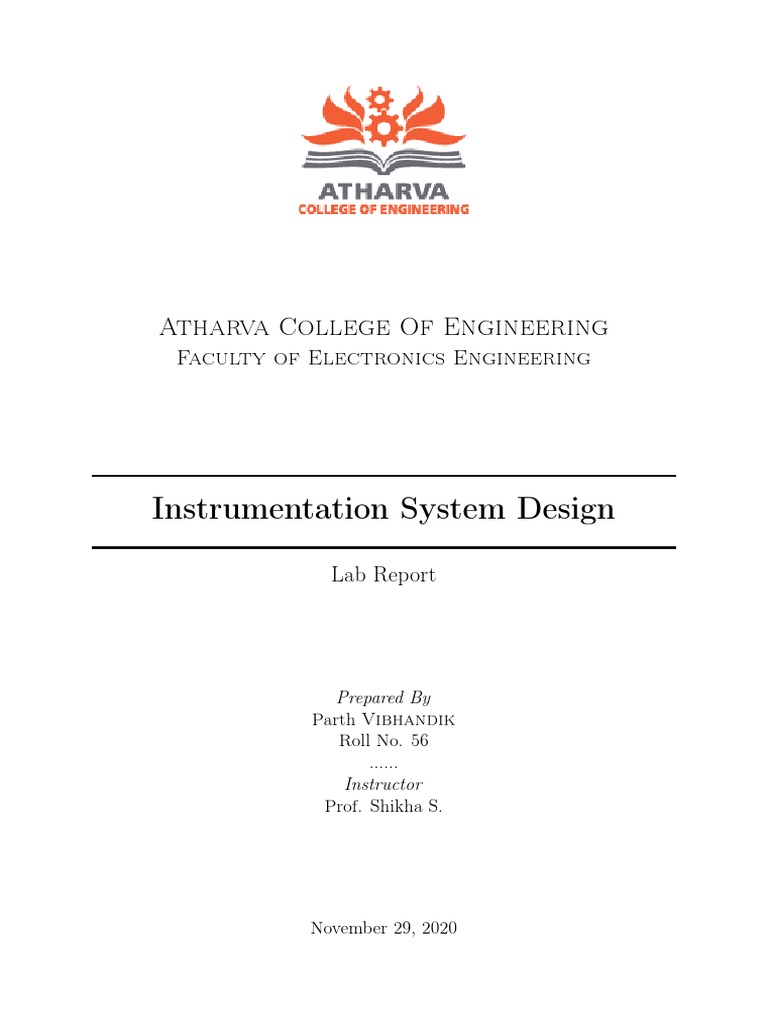 Instrumentation System Design Laboratory | PDF | Network Topology ...