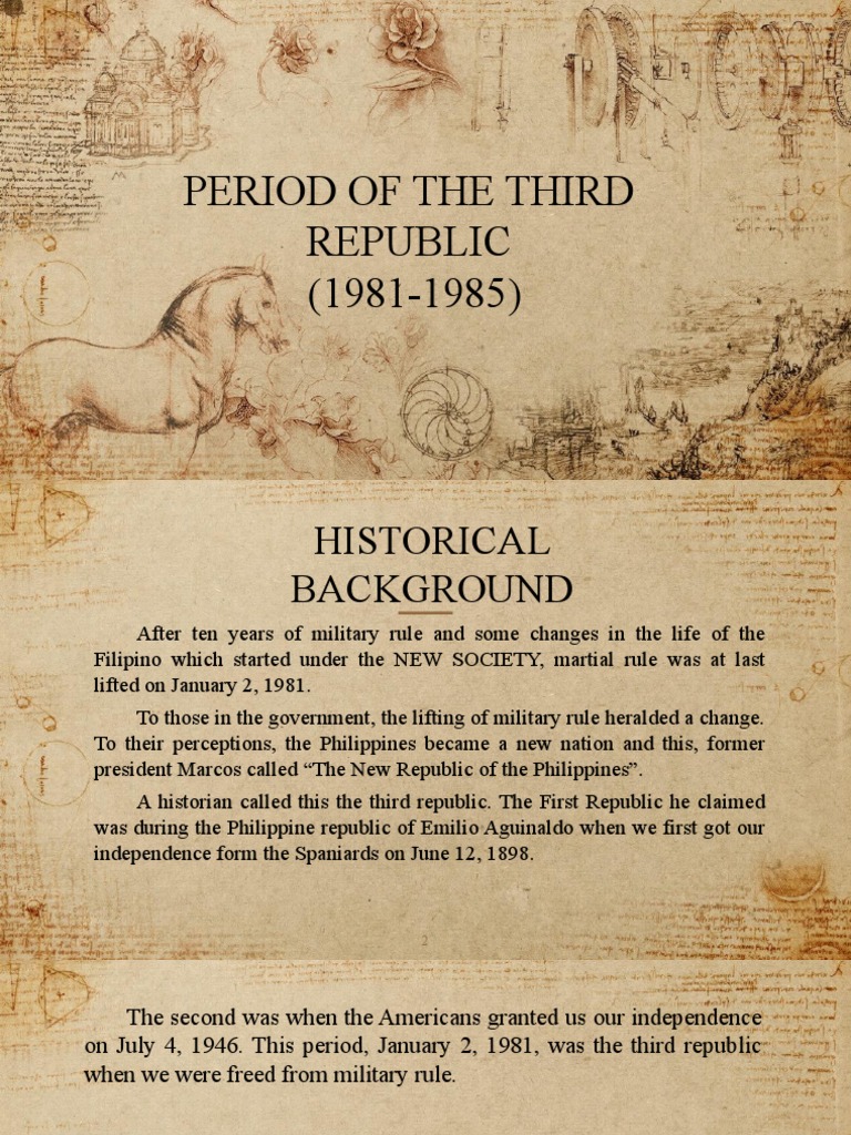 Period of The Third Republic (1981-1985) | PDF | Corazon Aquino ...