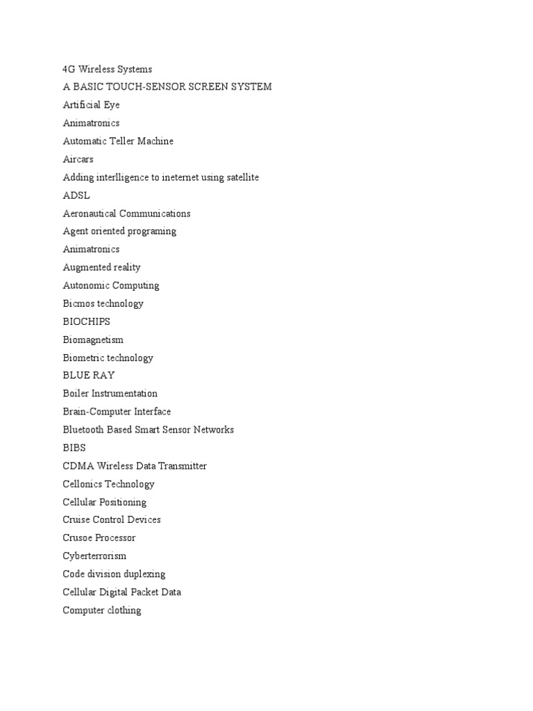 MCA Seminar Topics | PDF | Embedded System | Computer Network