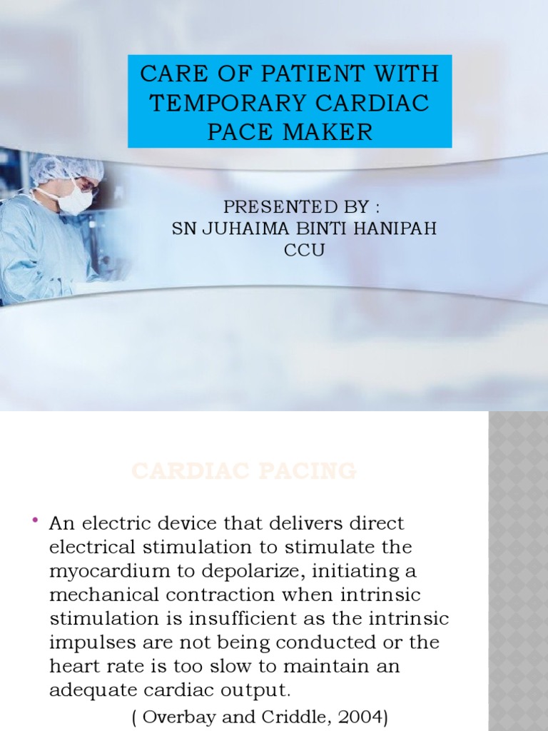 Care of Patient With TPM Slide Presentation | PDF | Artificial Cardiac ...