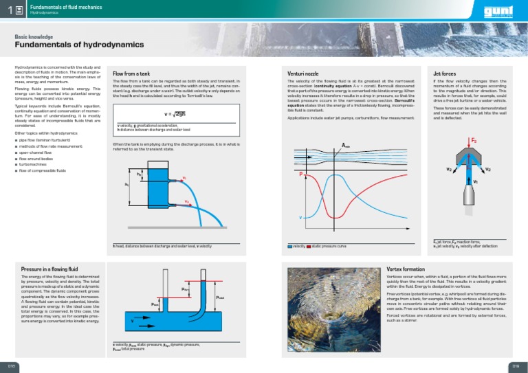 Fundamentals of Hydrodynamics Explained | PDF | Vortices | Fluid Dynamics