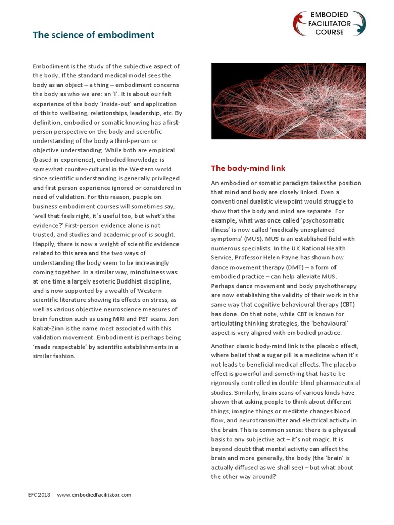 12 Science of Embodiment | PDF | Embodied Cognition | Emotions