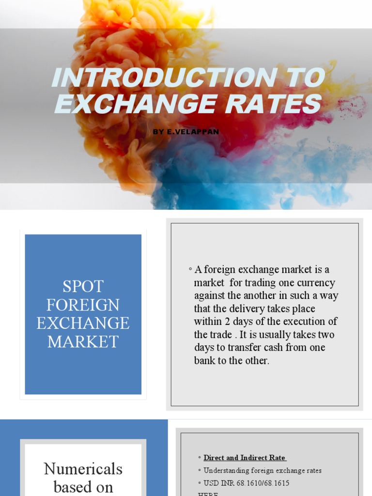 Introduction To Exchange Rates | PDF | Exchange Rate | Banking