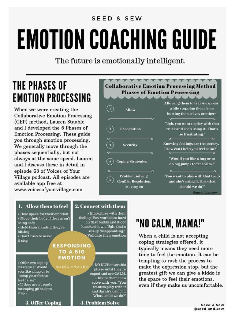 Emotion Coaching Guide | PDF | Empathy | Anxiety