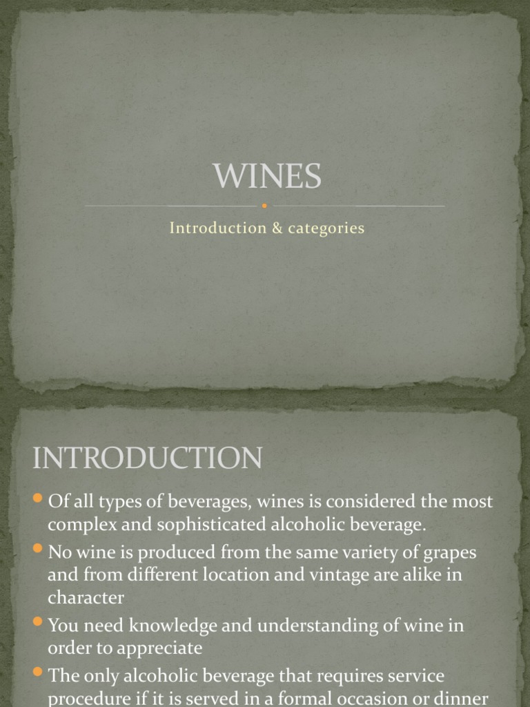 Intro To Wines | PDF