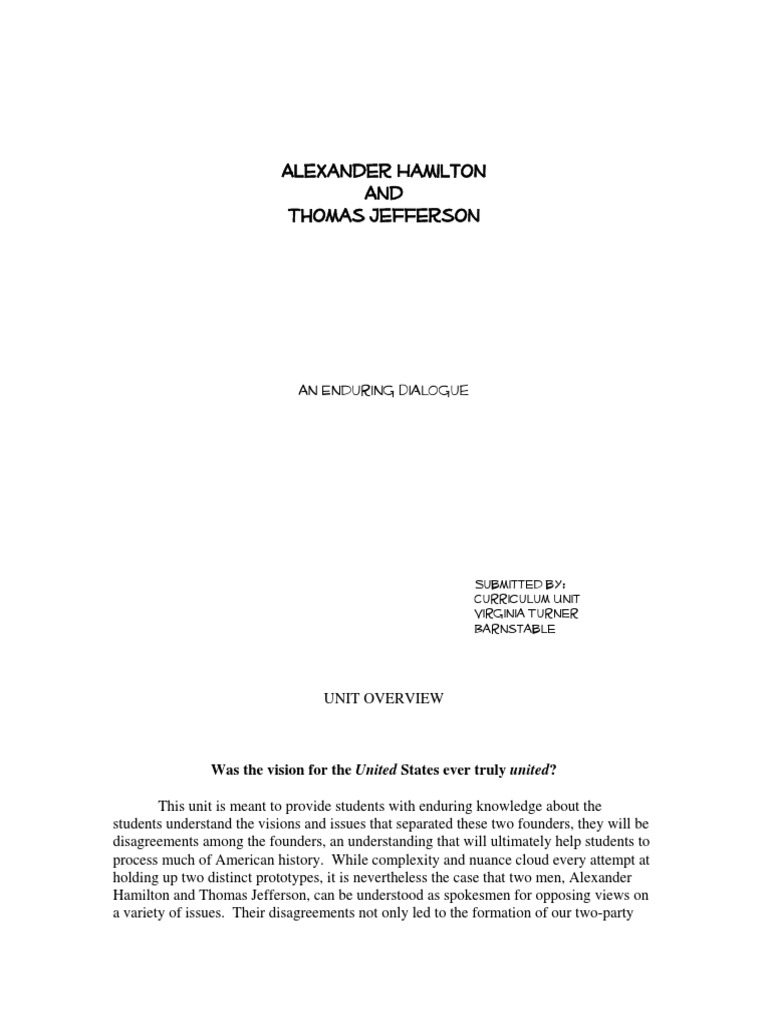 USA - Alexander Hamilton | PDF | Alexander Hamilton | Thomas Jefferson