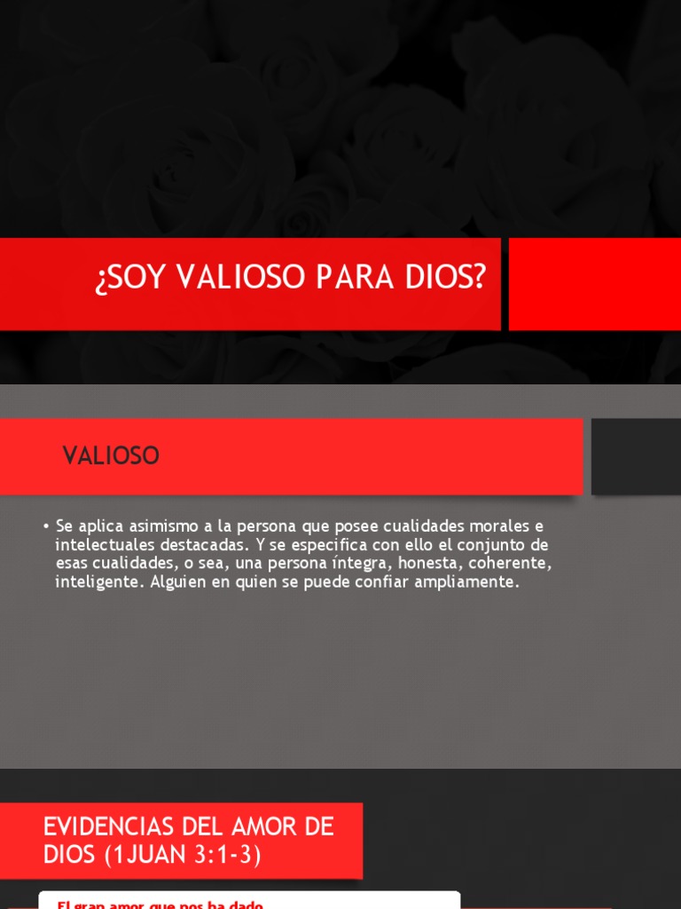 Soy Valioso para Dios | PDF