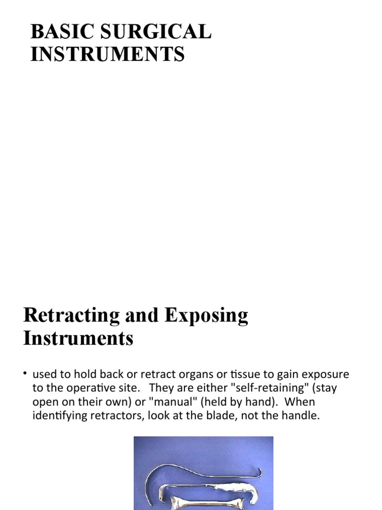 Or Instruments | PDF | Surgery | Medical Specialties