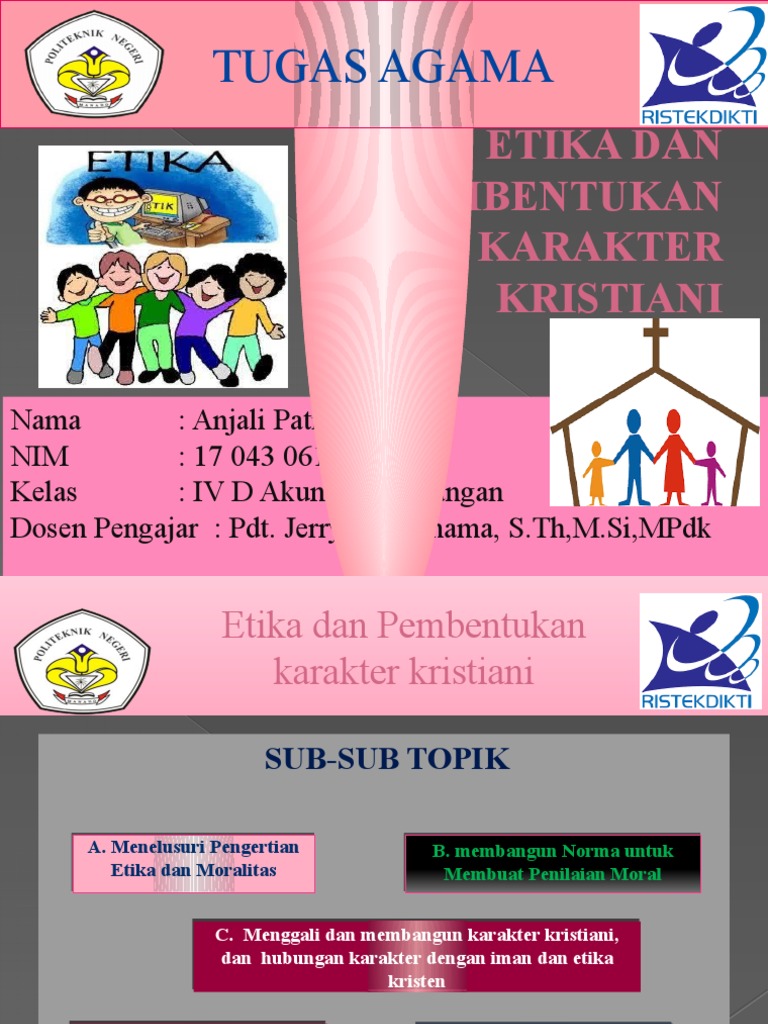 Etika dan Pembentukan Karakter Kristen | PDF | Karier & Perkembangan ...