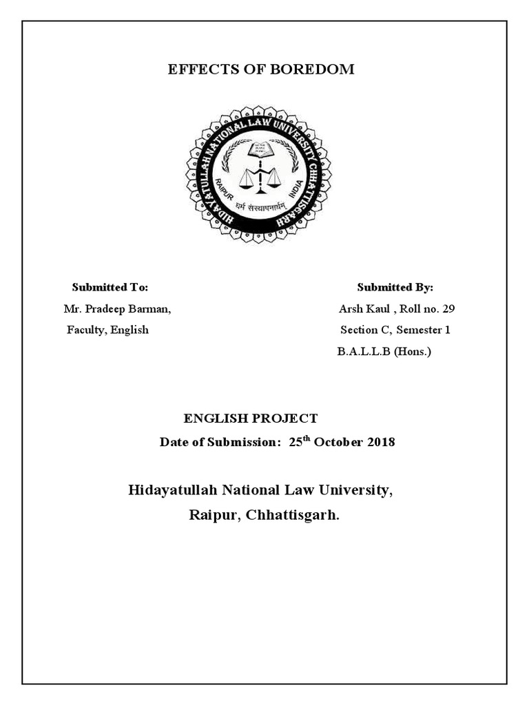 Effects of Boredom | PDF | Emotions | Philosophical Theories