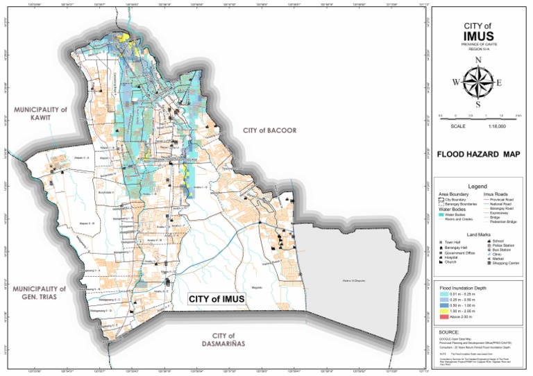 Imus Map Philippines Imus Stadium In Calabarzon | Walking Map