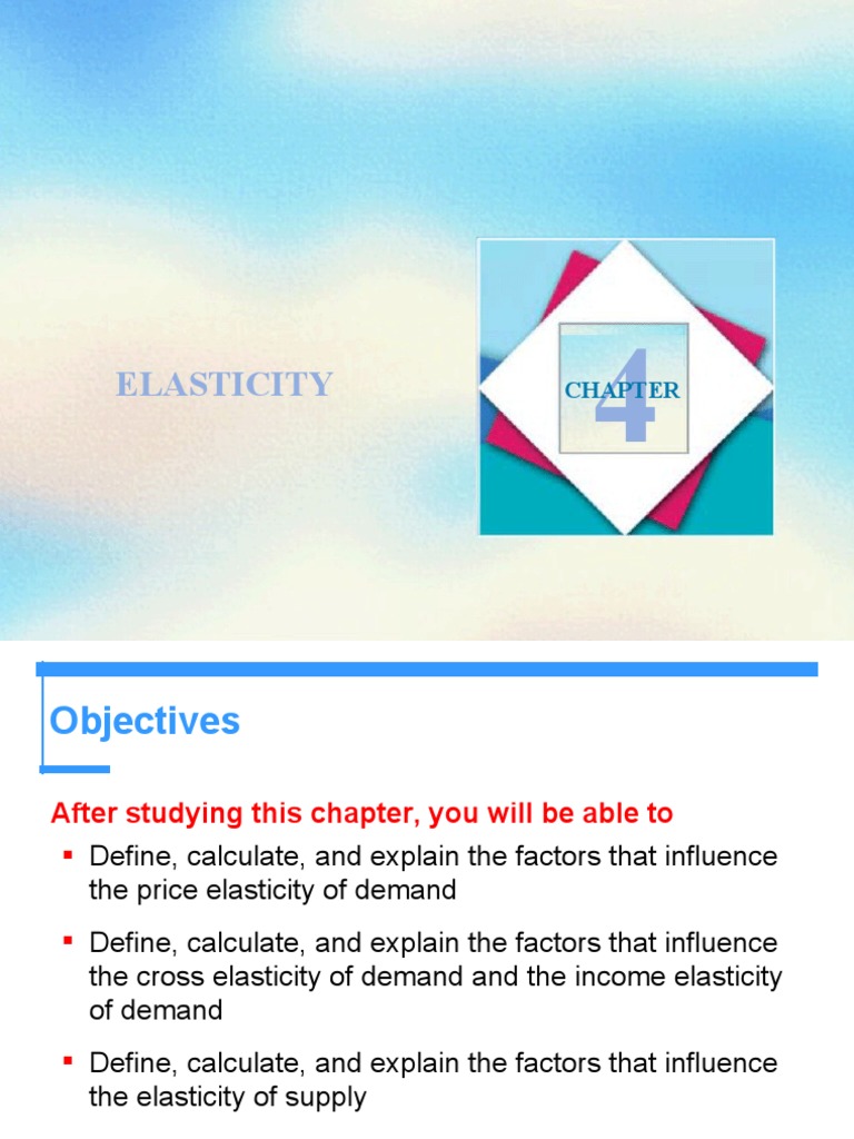 Elasticity | PDF | Demand | Price Elasticity Of Demand