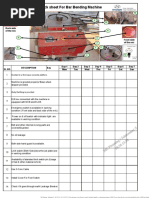 Bar Bending Machine HSE Checklist | PDF | Machines | Manufactured Goods
