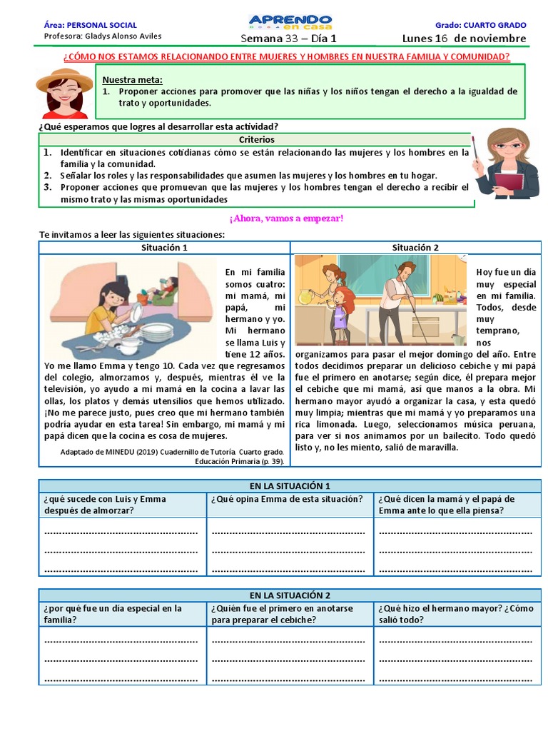 Igualdad de Género en la Familia | PDF | Relaciones personales, crianza ...