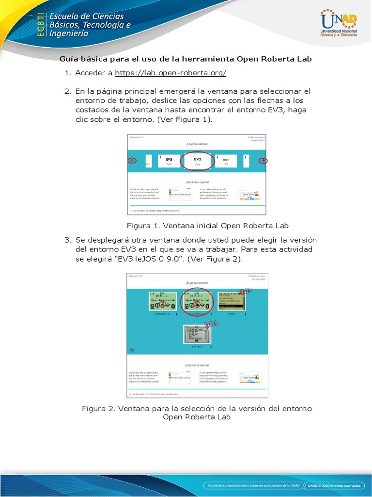 Guía Básica para El Uso de La Herramienta Open Roberta Lab | PDF ...