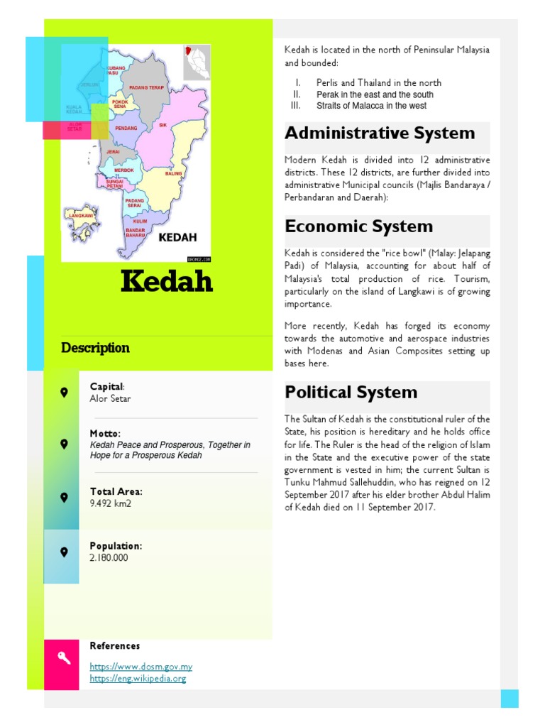 Kedah: Administrative System | PDF | Malaysia | Southeast Asia