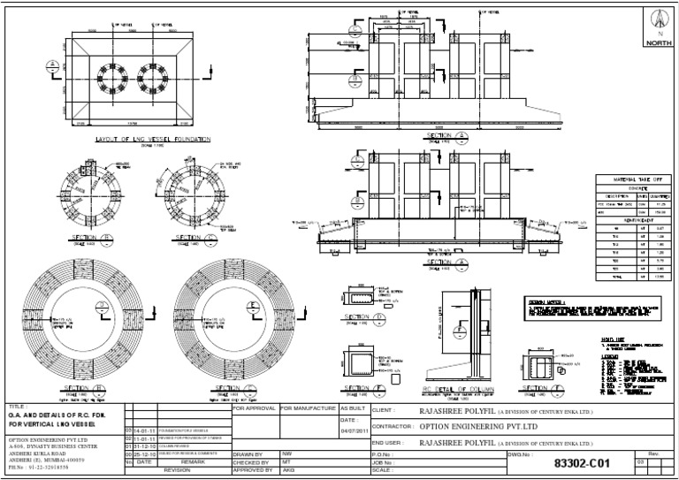 LNG Tank Foundation-83302-C01 (R3) | PDF