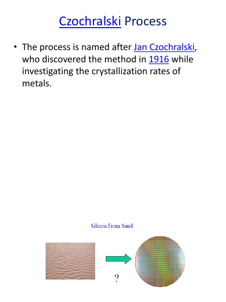 CZ Wafer Process | PDF | Condensed Matter Physics | Solid State Engineering