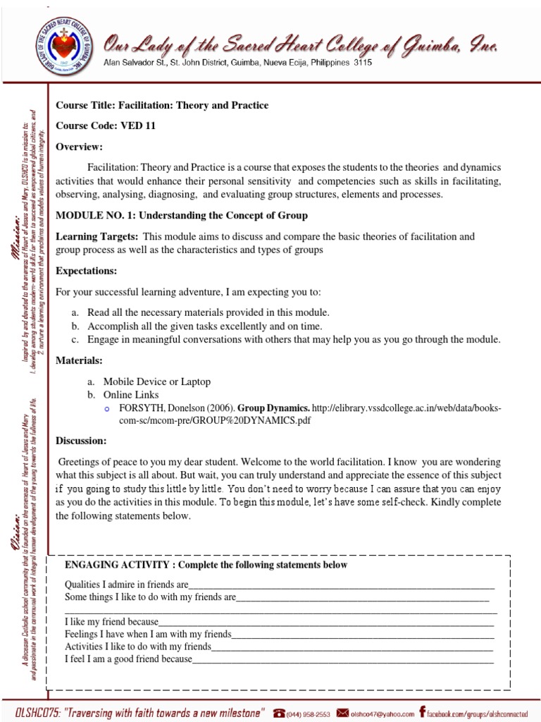 Facilitation-Theory and Practice (Complete Module) PDF | PDF