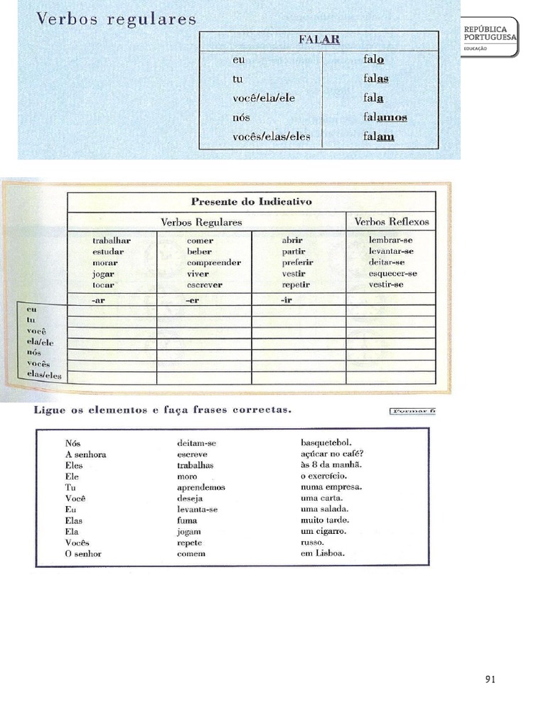 Verbos Presente Indicativo | PDF