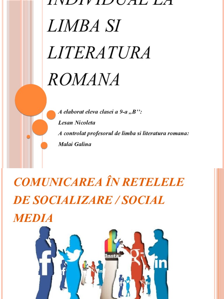 Proiect Individual Lesan Nicoleta | PDF