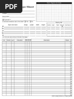 Xactimate Scope Sheets Scope Sheet Fill Online, Printable, Fillable,