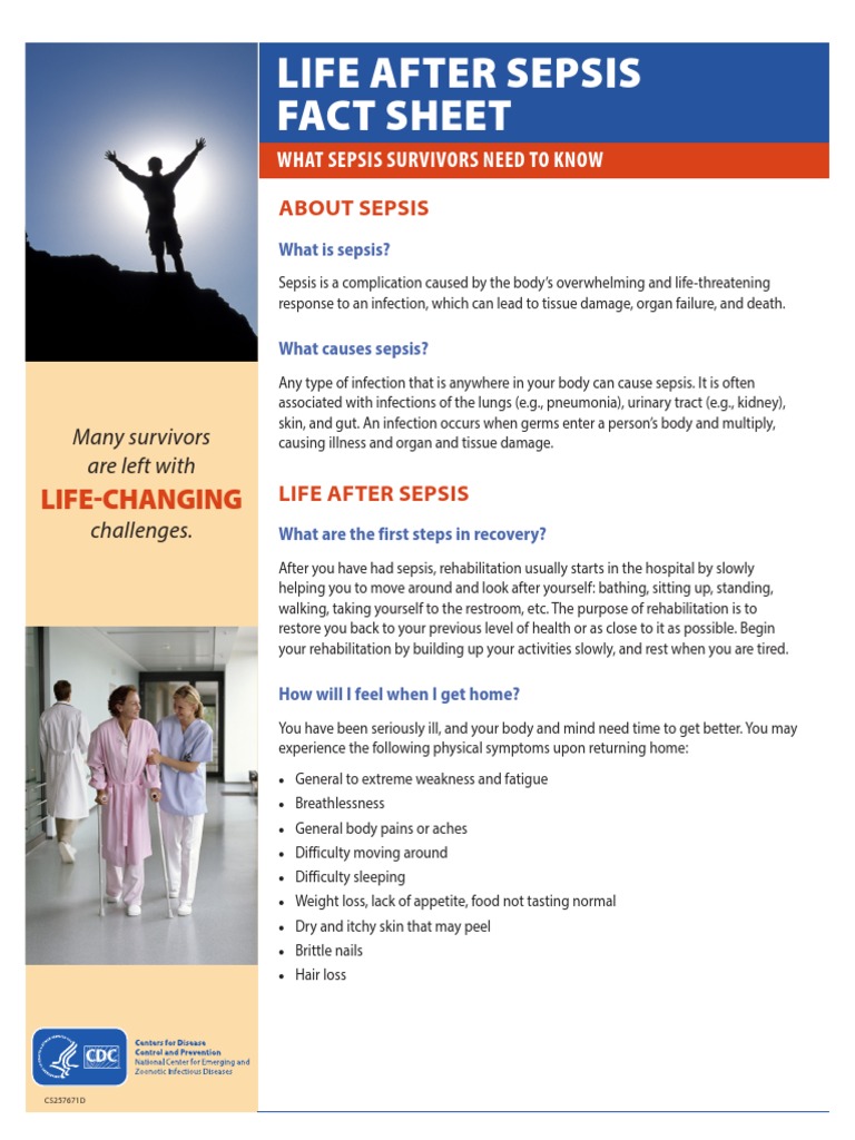 Life After Sepsis Fact Sheet PDF | PDF | Sepsis | Health Care