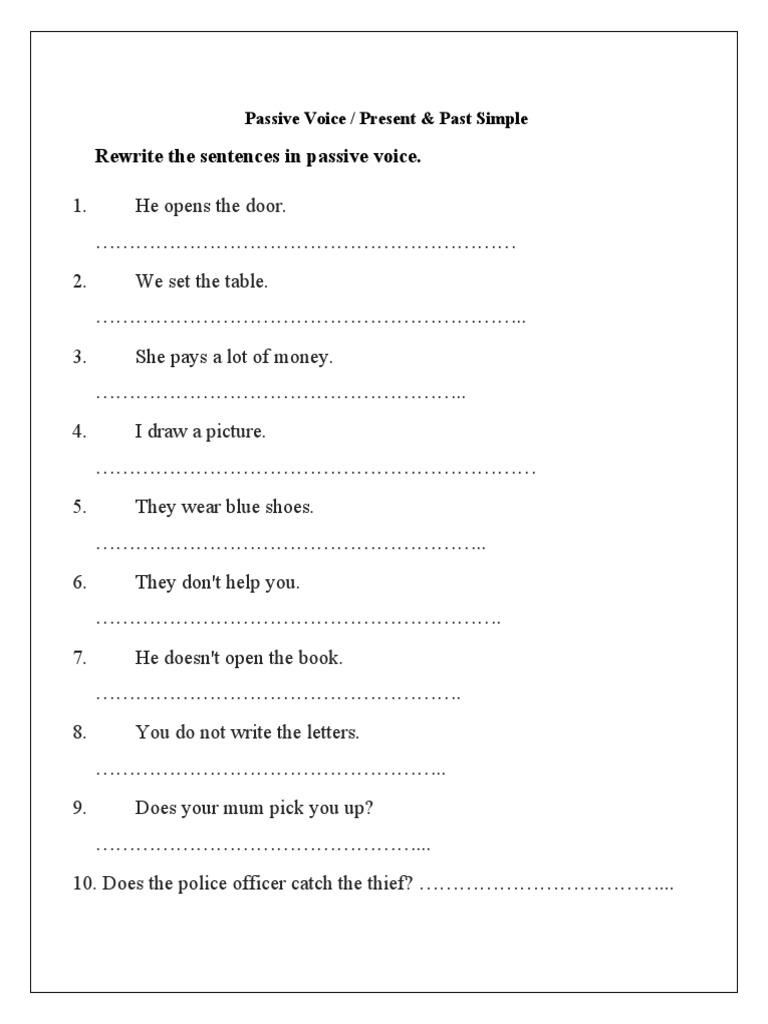 Passive Voice Checked | PDF
