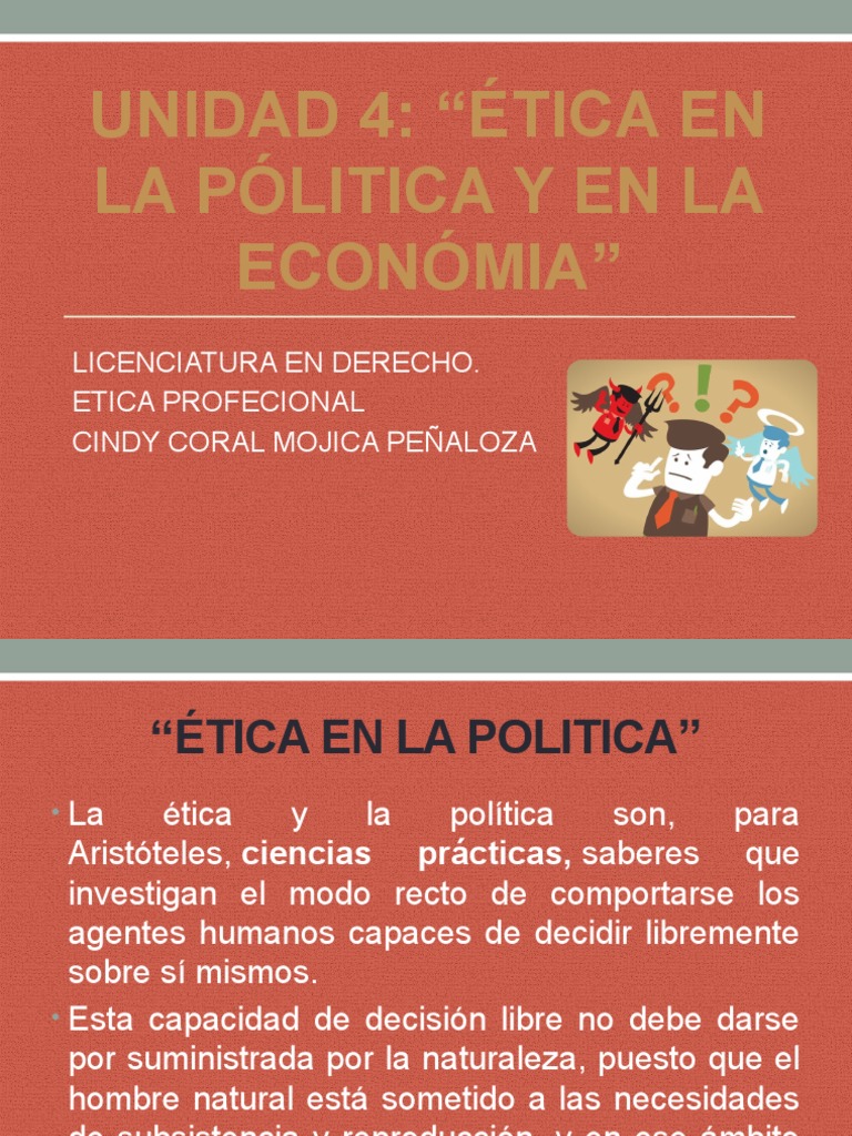 Unidad 4 "Ética en La Pólitica y en La Económia" | PDF | Bien común ...