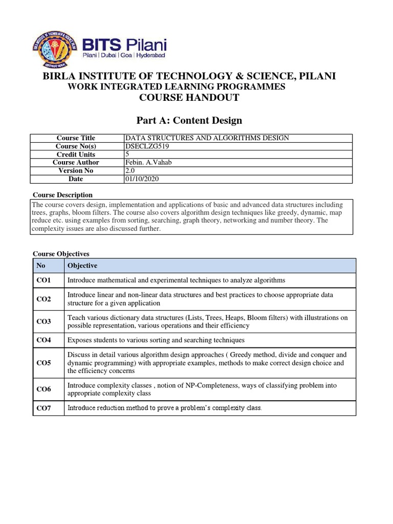 Dsad Handout Cluster | PDF | Computational Complexity Theory | Algorithms