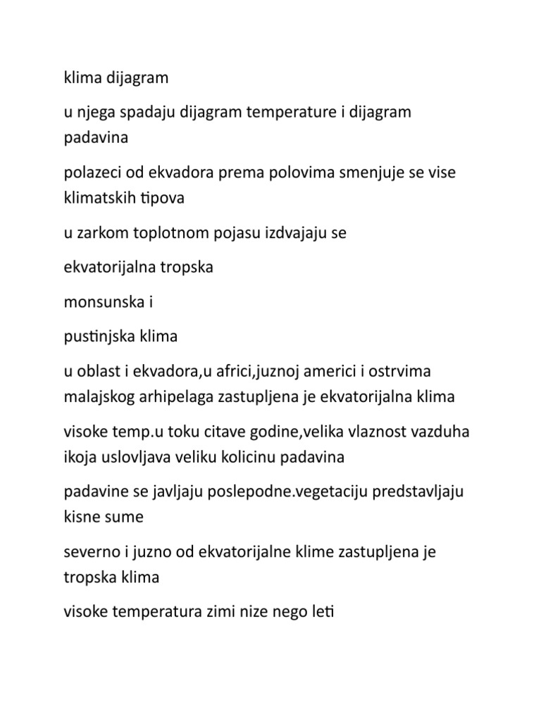 Klima Dijagrami | PDF
