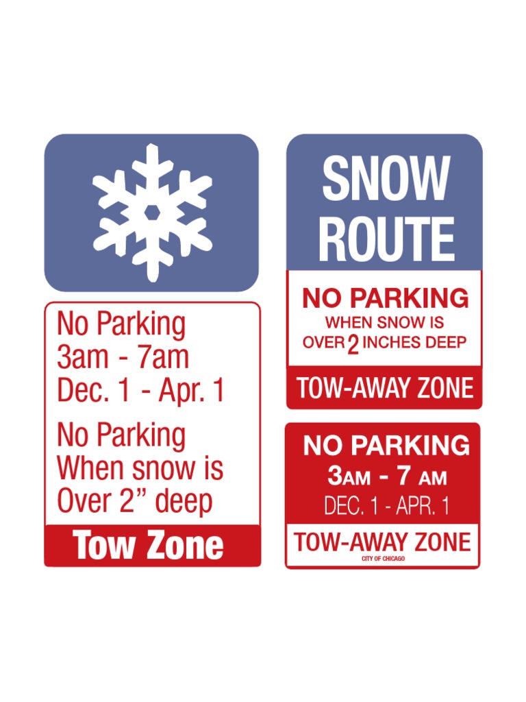 Snow Route Signs | PDF