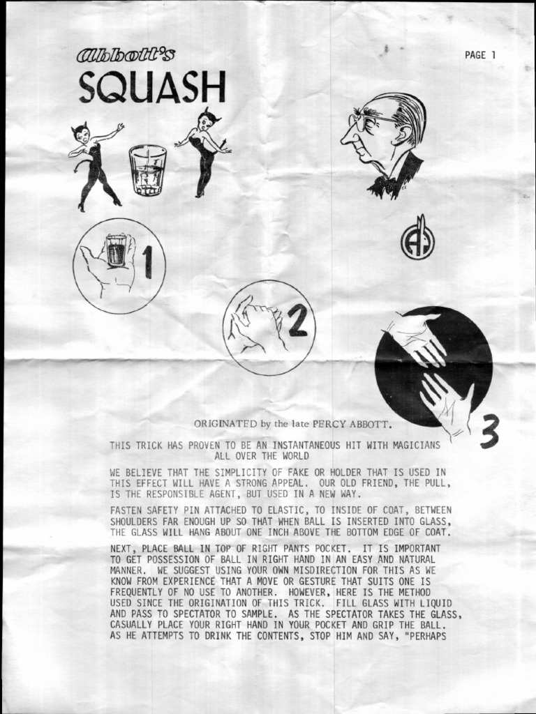 Abbott Magic Squash | PDF | Finger | Hand