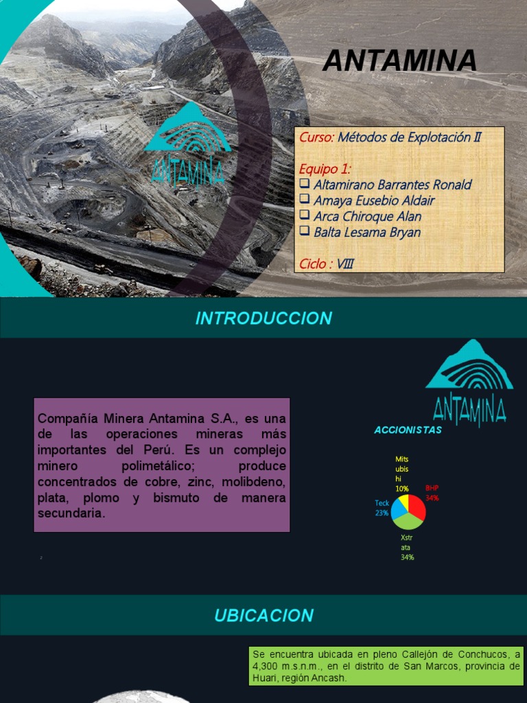 Equipo 1 Antamina | PDF | Cobre | Materiales