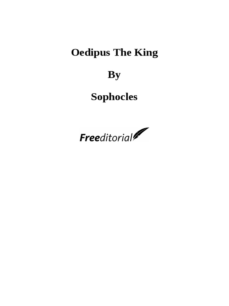 Oedipus The King PDF | PDF