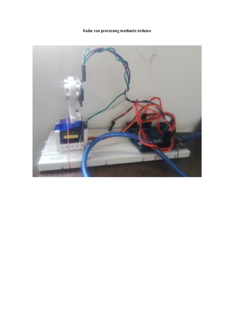 Manual de Ensamble Radar Con Arduino y Processing | PDF | Arduino ...