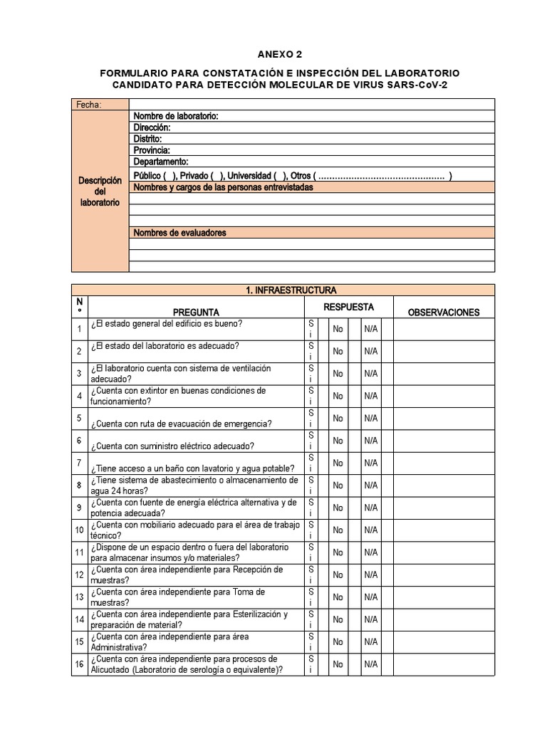 Nueva Ficha Check List | PDF | Reacción en cadena de la polimerasa ...