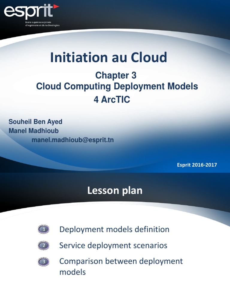 Chap3-Modèles de Dep-1617 | PDF | Cloud Computing | Computer Architecture
