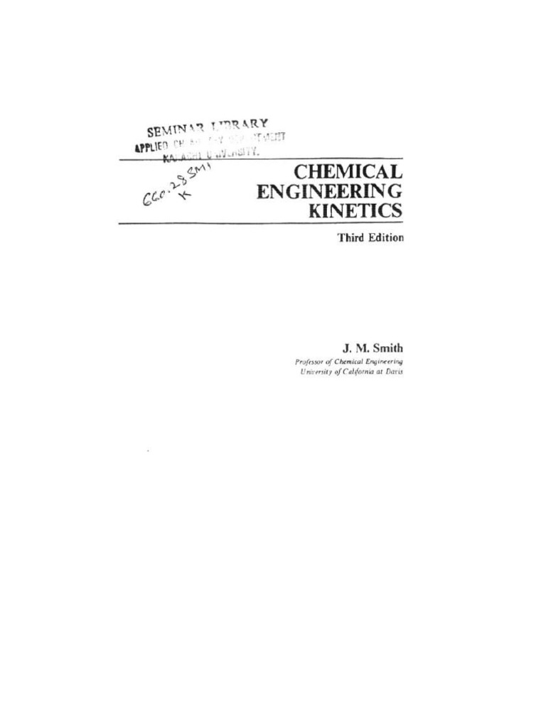 Chemical Engineering Kinetics By Jm Smith Online | emergencydentistry.com
