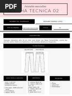 Tabla de Medidas Short Fácil para Dama | PDF