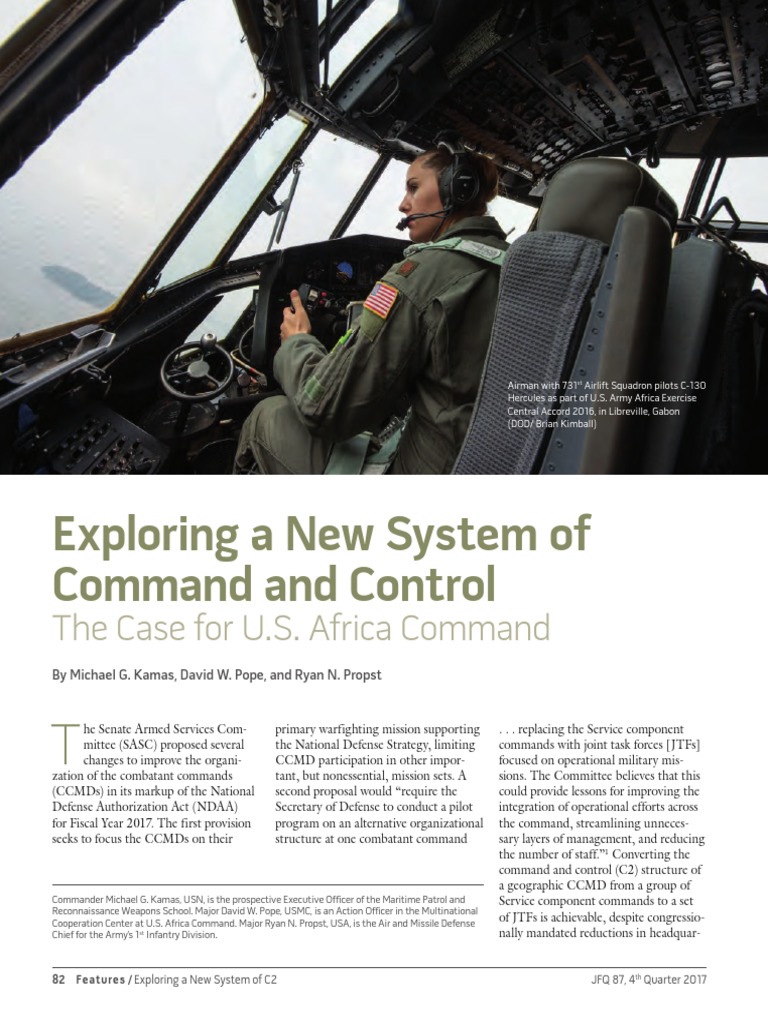 Exploring New System of Command & Control - The Case For AFRICOM ...