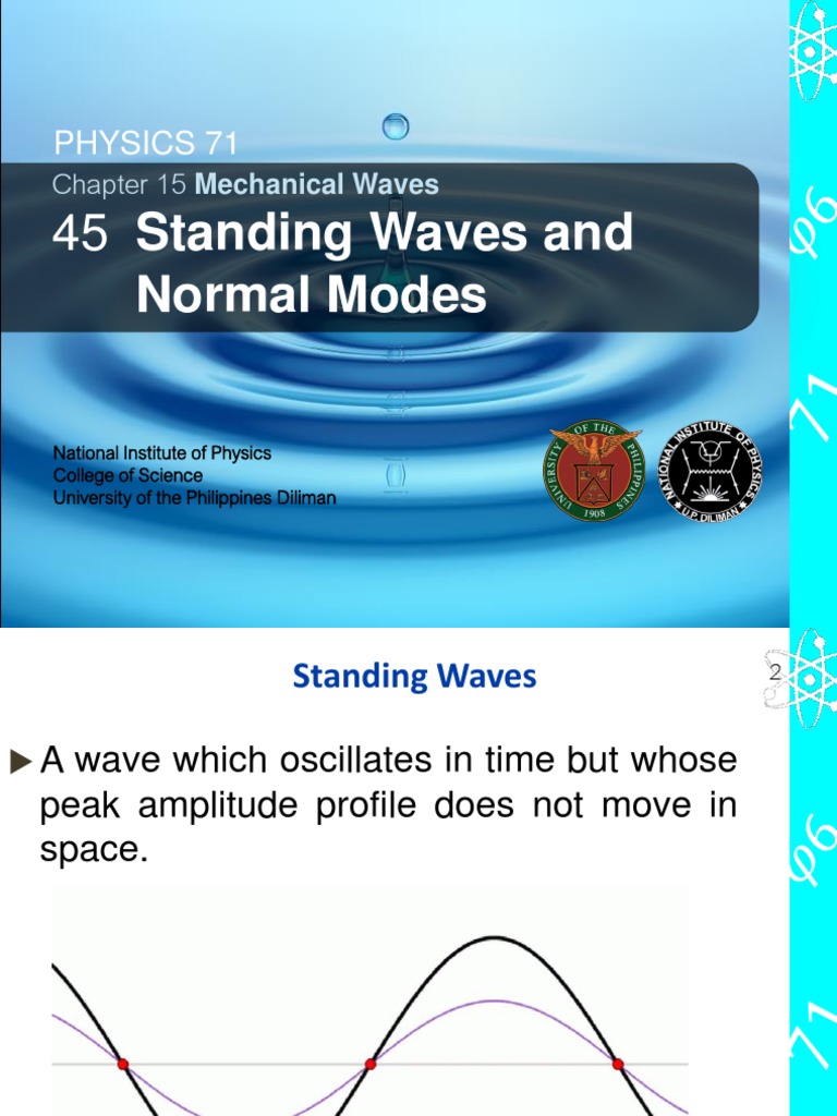 3.45 Standing Waves and Normal Modes | PDF | Waves | Harmonic