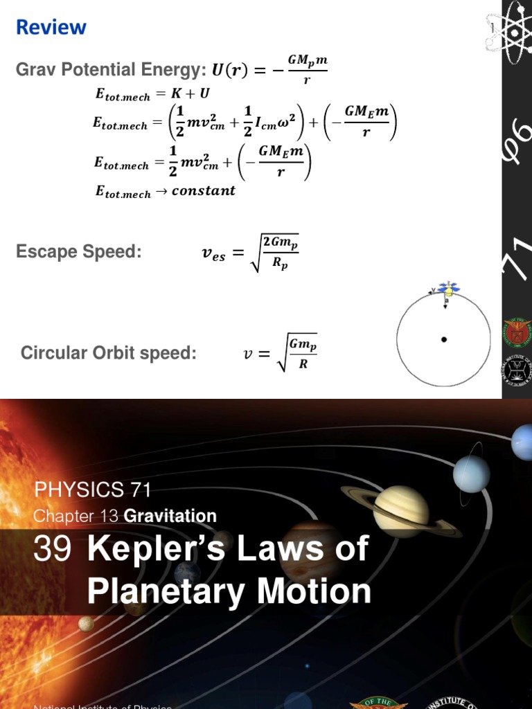 3.39.keplers Laws of Planetary Motion | PDF | Orbit | Apsis