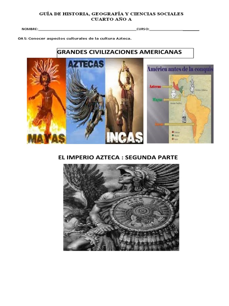 Guía Los Aztecas | PDF | Mesoamérica | Cultura (general)