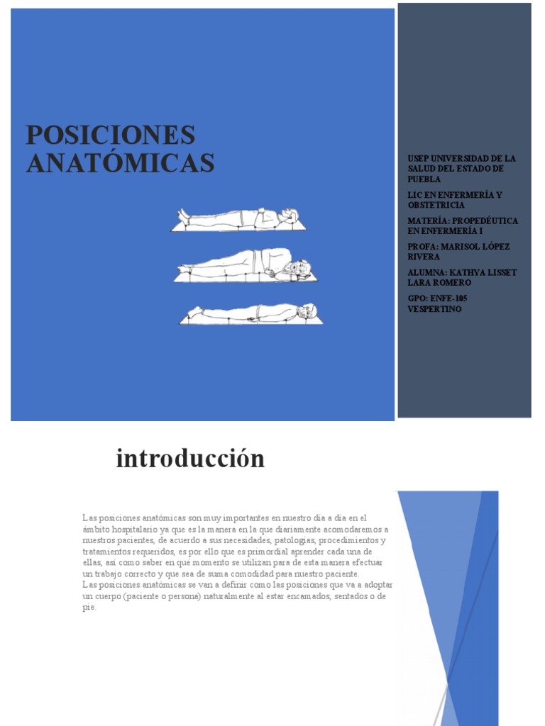 Tarea 2 Posiciones Anatómicas | PDF