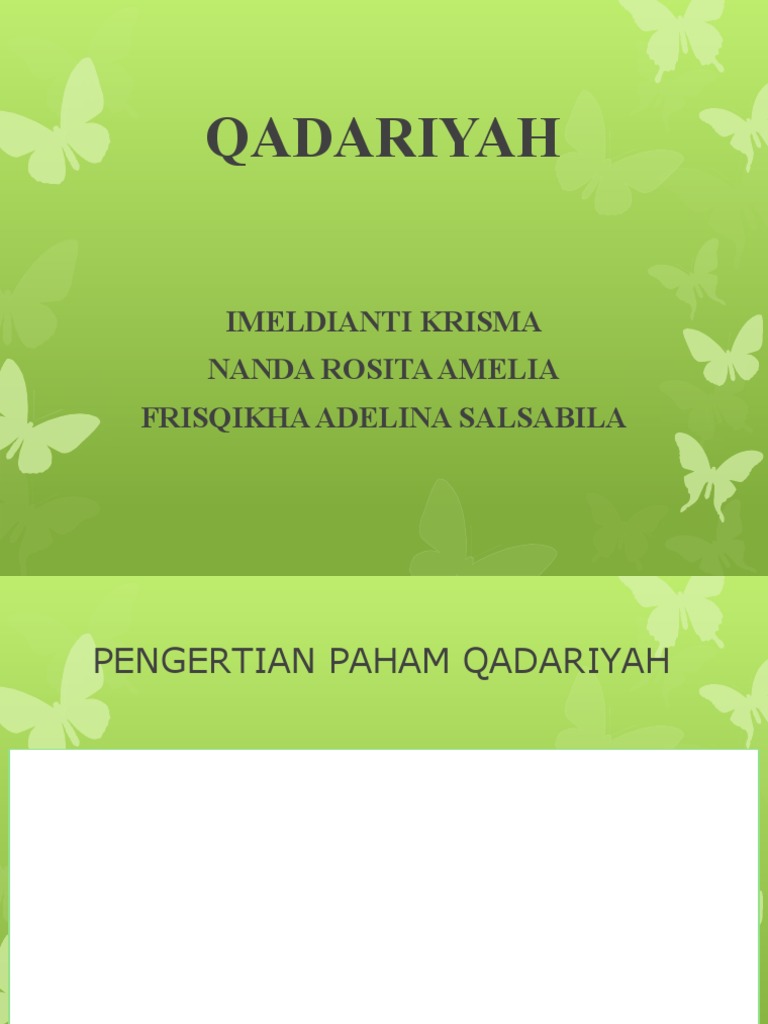 Agama (Qadariyah) | PDF