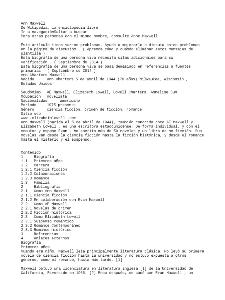 Ann Maxwell | PDF | Novelas | Libros