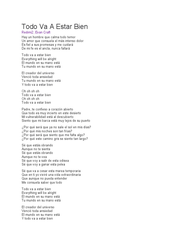 Todo Va A Estar Bien | PDF