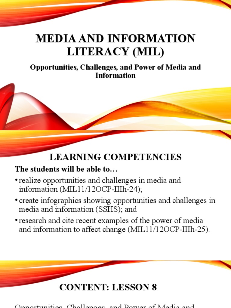 MIL Opportunities, Challenges and Power | PDF | Cybercrime | Infographics