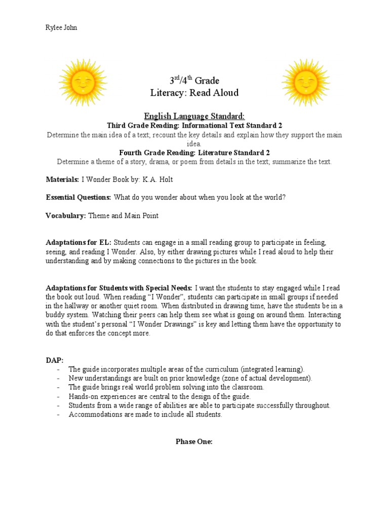 Language Arts Lesson Plan | PDF | Lesson Plan | Educational Psychology